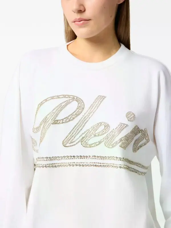 Philipp Plein Embroidered Open-back Sweatshirt