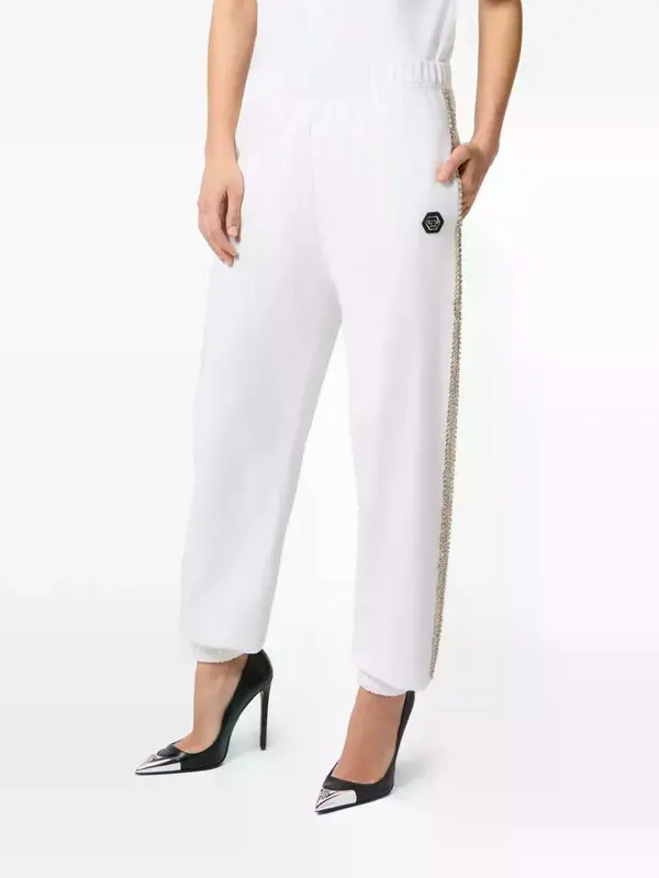 Philipp Plein Strass Joggers - White