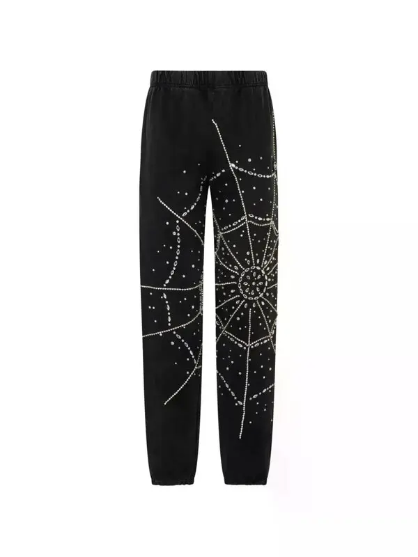 Philipp Plein Spiderweb Strass Joggers - Black