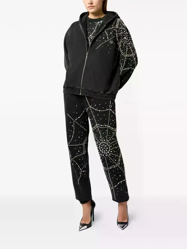 Philipp Plein Spiderweb Strass Joggers