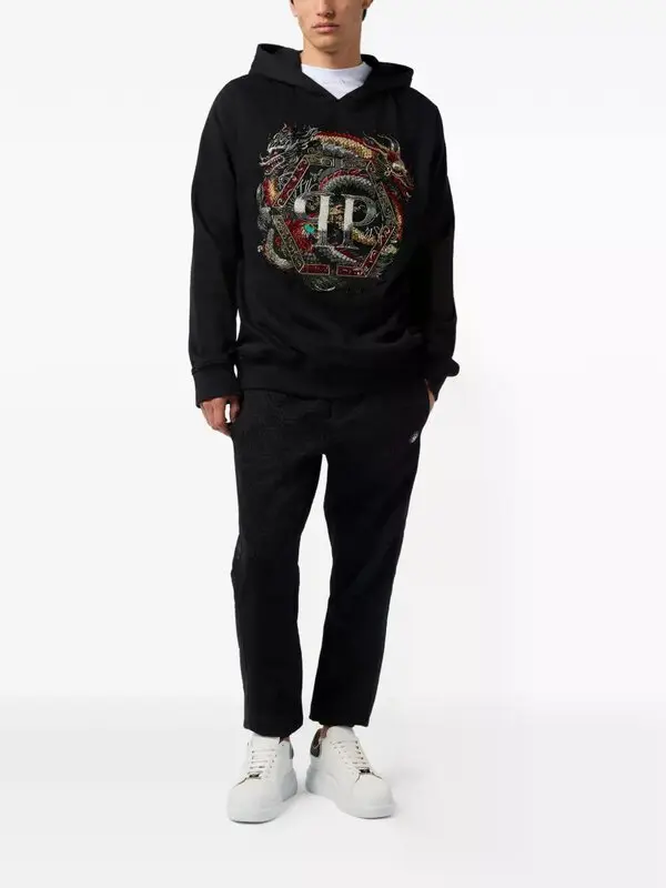 Philipp Plein Dragon-graphic Fleece Hoodie