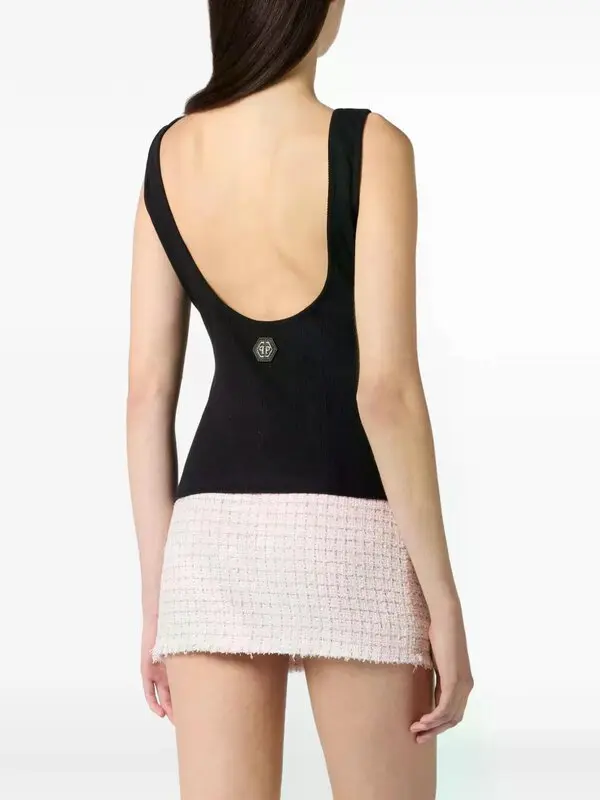 Philipp Plein Open-back Tank Top - Black