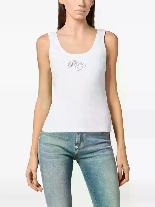 Philipp Plein Open-back Tank Top - White