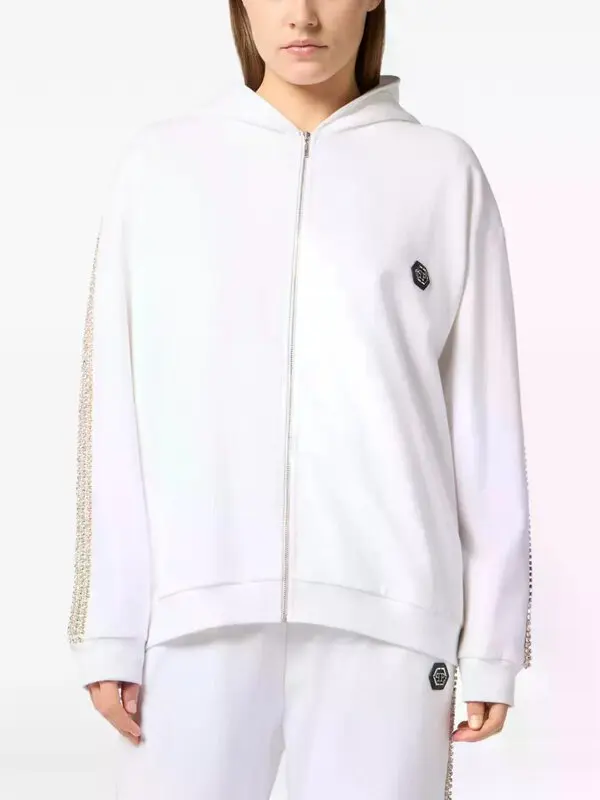 Philipp Plein Strass Zip Hoodie