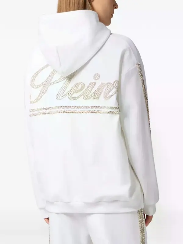 Philipp Plein Strass Zip Hoodie