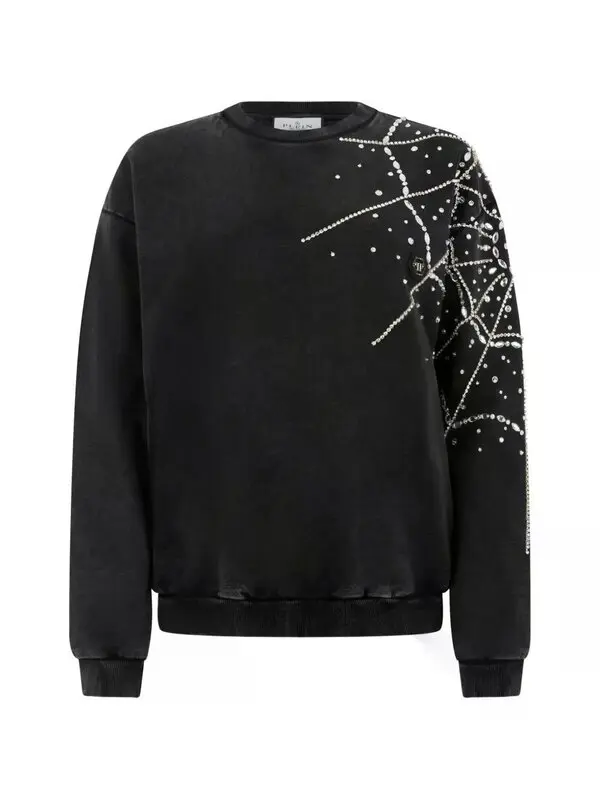 Philipp Plein Spiderweb Strass Sweatshirt