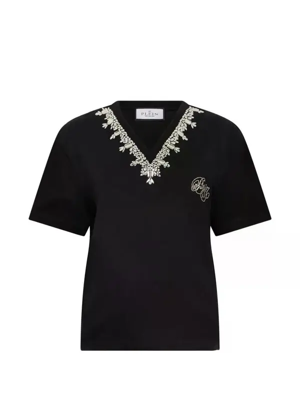 Philipp Plein Crystal-embellished T-shirt - Black