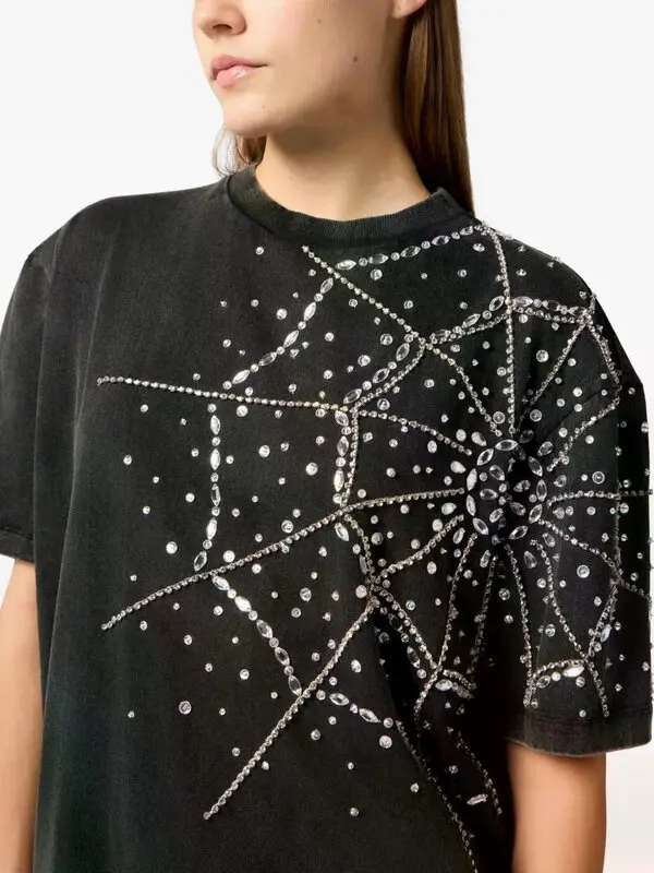 Philipp Plein Spiderweb-strass T-shirt