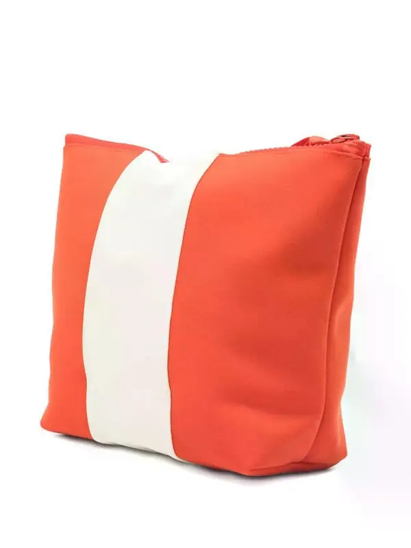 ERES Stripe Zip Pouch - Orange