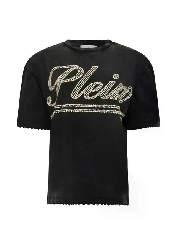 Philipp Plein Logo-strass T-shirt - Black
