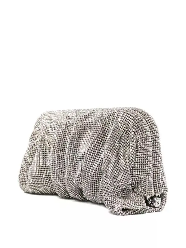 Benedetta Bruzziches Crystal-embellished Clutch - Silver