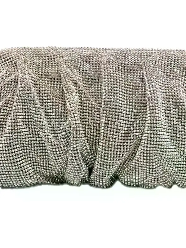 Benedetta Bruzziches Crystal-embellished Clutch - Silver