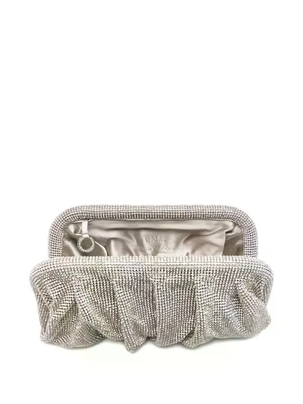 Benedetta Bruzziches Crystal-embellished Clutch - Silver