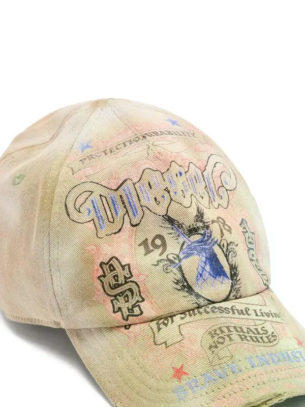 DIESEL Graphic Print Cap