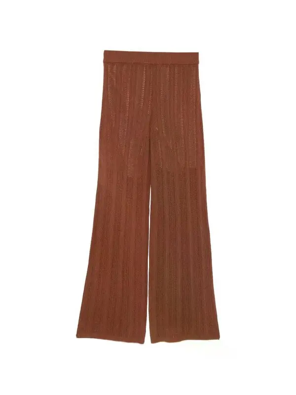 Eric Bompard Pointelle Trousers - Brown