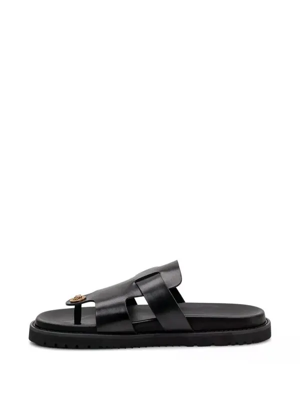 Versace Leather T-strap Sandals
