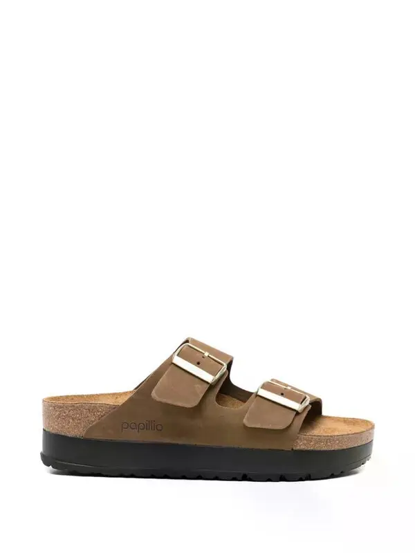 BIRKENSTOCK Arizona Buckle Strap Sandals - Brown