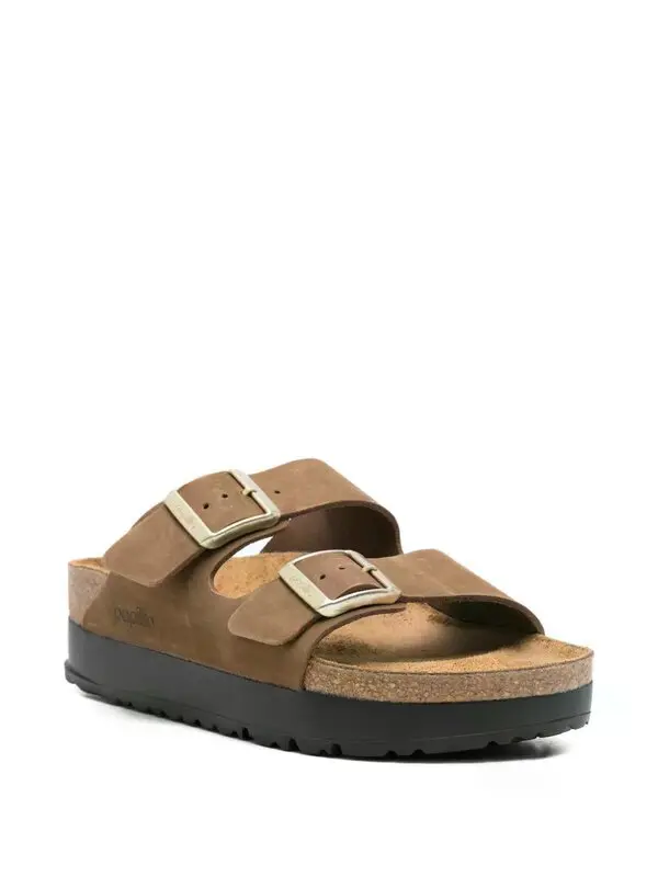 BIRKENSTOCK Arizona Buckle Strap Sandals - Brown