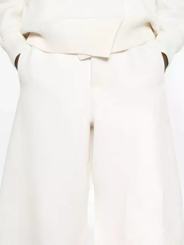Sacai Button-fastening High-waisted Trousers