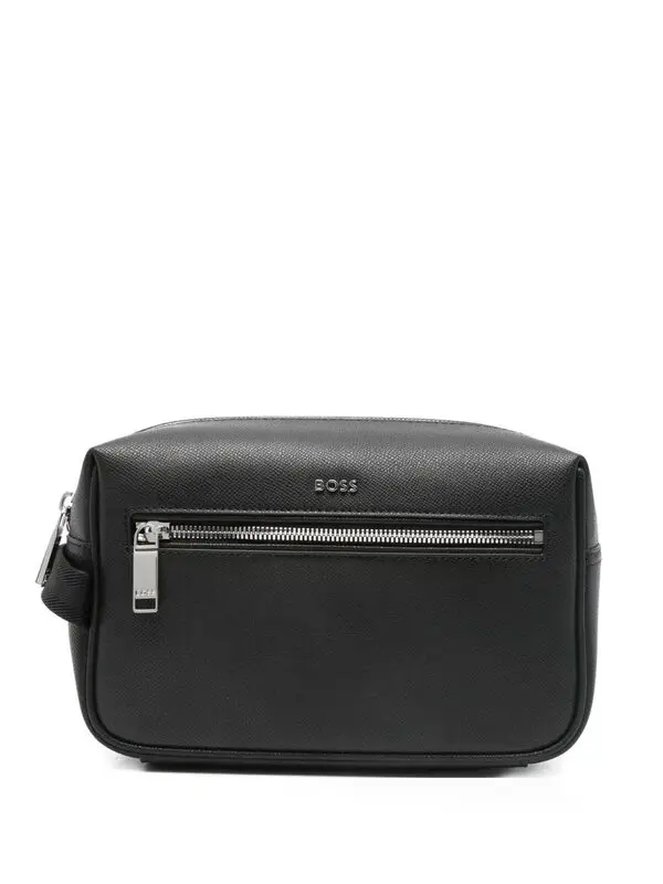 BOSS Zip Detail Wash Bag - Black