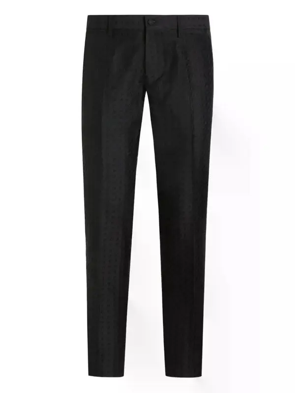 Dolce & Gabbana Patterned Trousers - Black