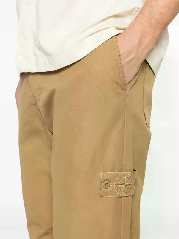 Stone Island Logo Patch Chinos
