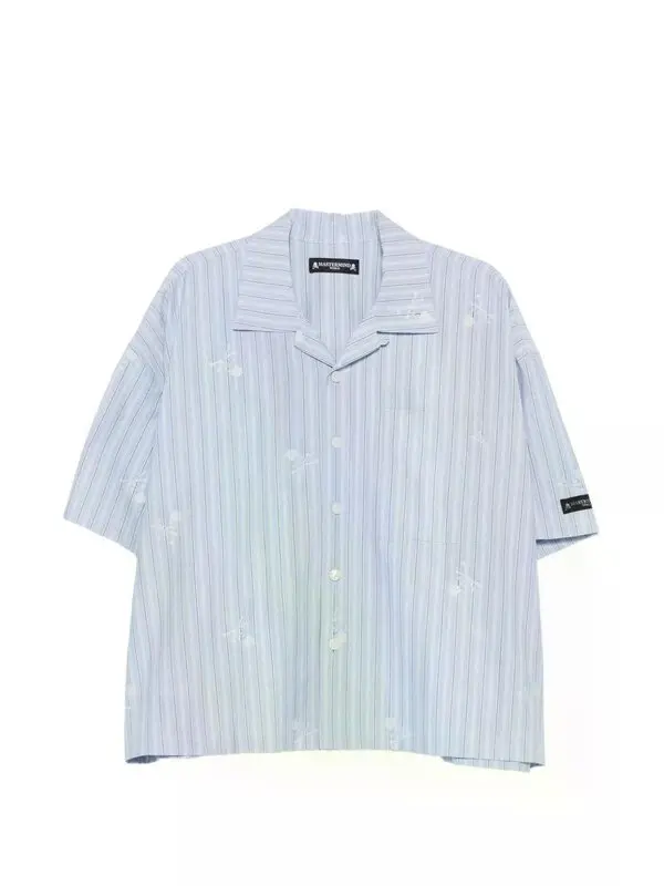MASTERMIND WORLD Striped Shirt - Blue