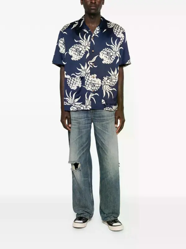 MASTERMIND WORLD Pineapple-pattern Shirt