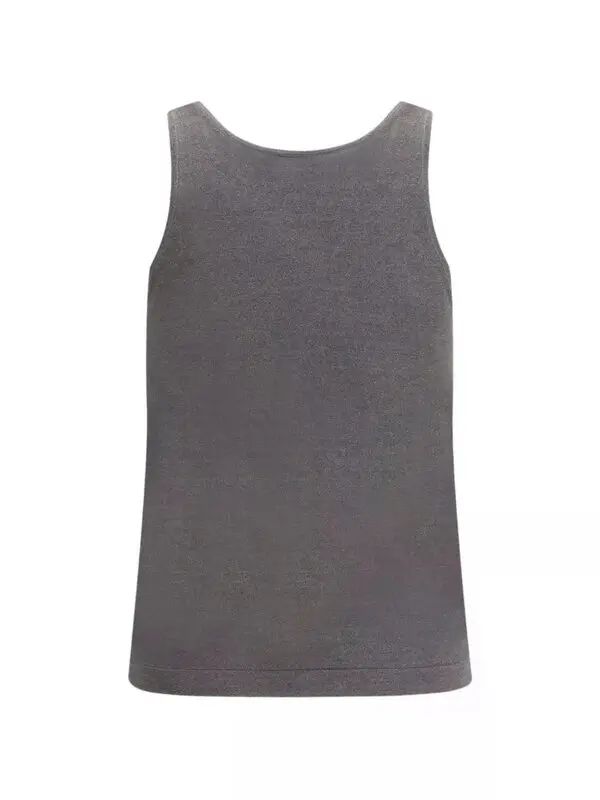 Brunello Cucinelli Scoop-neck Tank Top - Grey