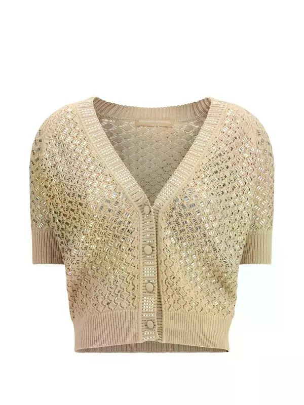 Ermanno Scervino Short-sleeve Knit Cardigan