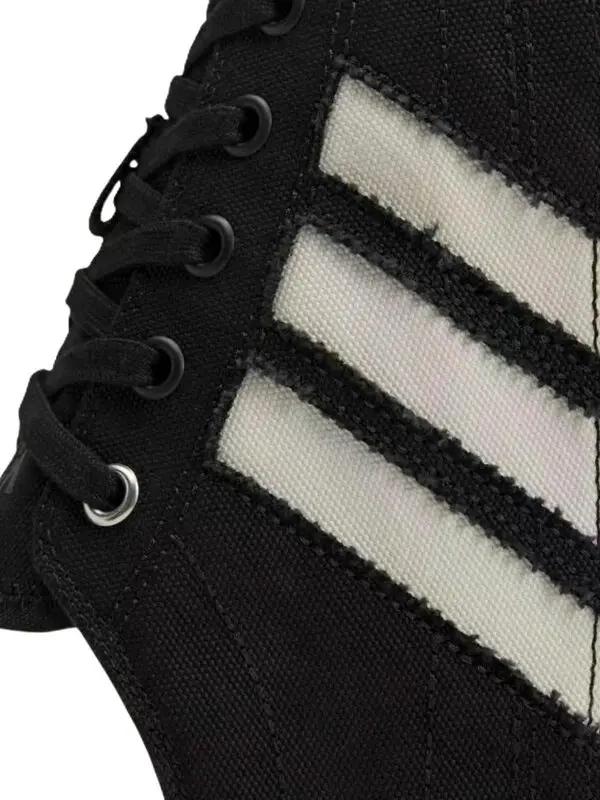 Y3 X Adidas Nissa Lo Stripe-detail Sneakers - Black