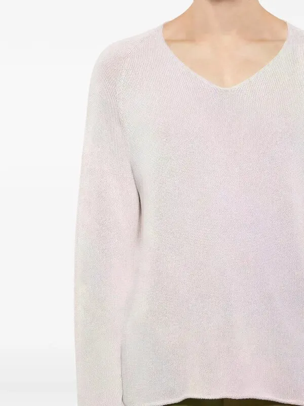 LANEUS V-neck Jumper - Neutrals