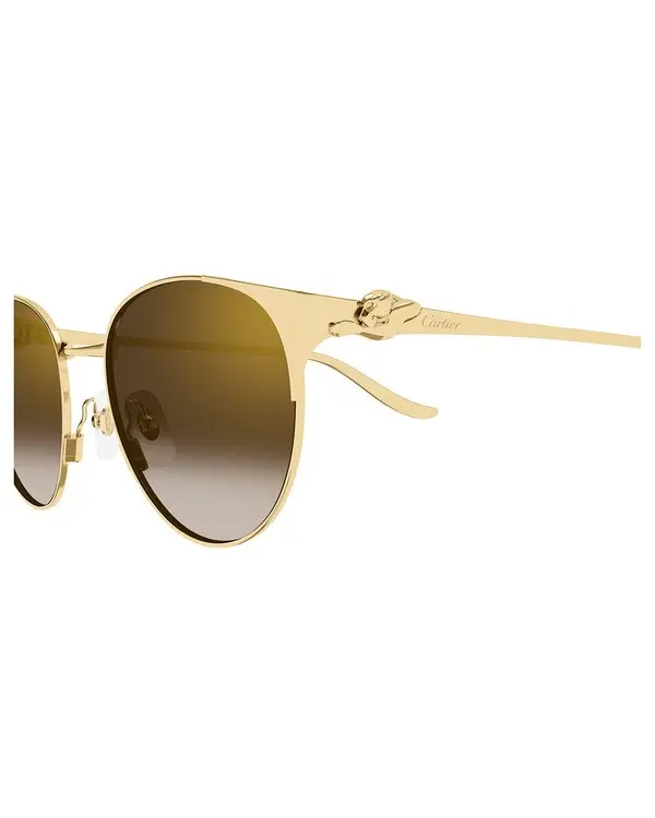CARTIER Round Sunglasses, 53mm