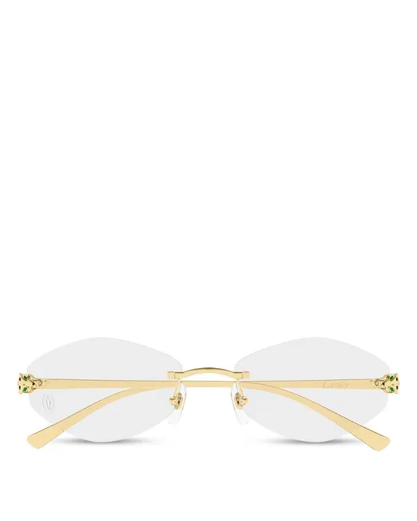 CARTIER Oval Glasses, 56mm