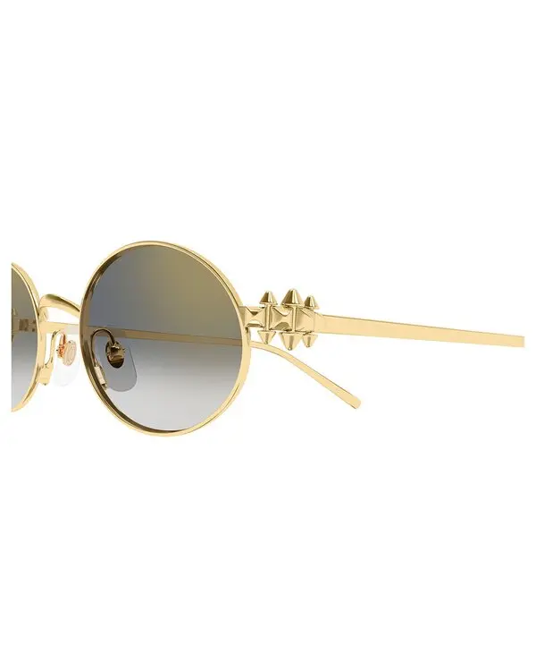 Cartier Oval Sunglasses - Gold/grey