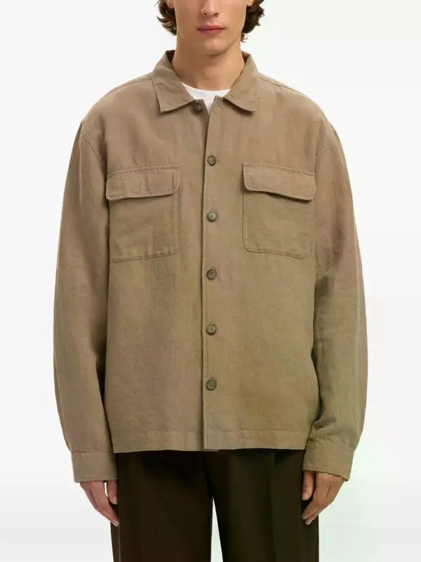 SELECTED Flap-pocket Buttoned Overshirt