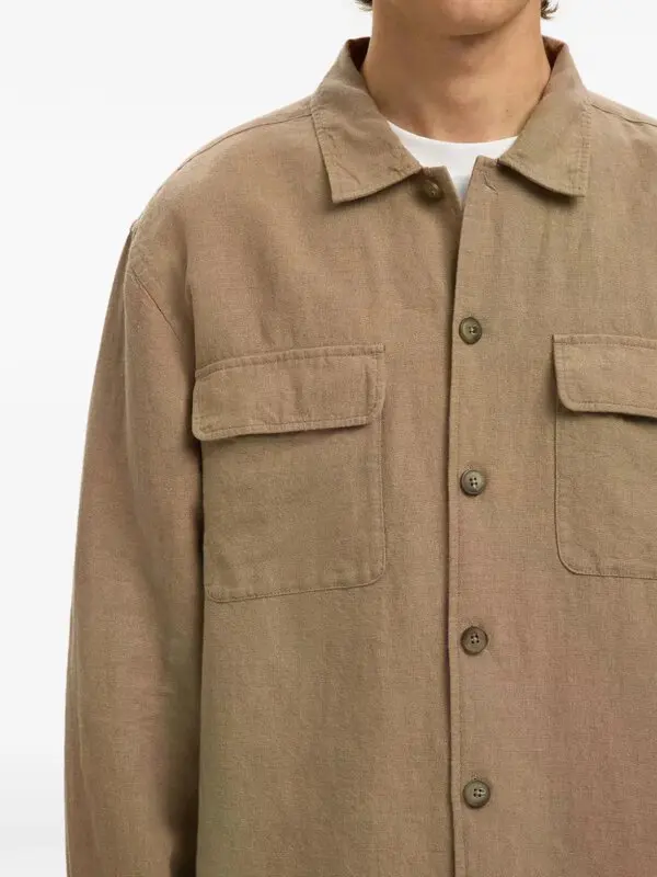 SELECTED Flap-pocket Buttoned Overshirt