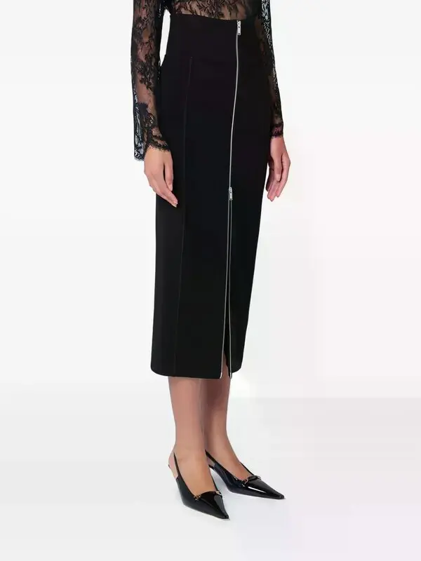 Erika Cavallini Long Skirt With Zip Fastening