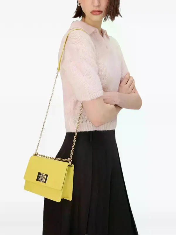 Furla 1927 Grained Leather Mini Bag - Yellow
