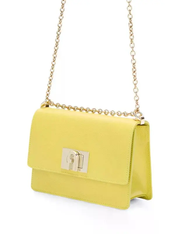 Furla 1927 Grained Leather Mini Bag - Yellow