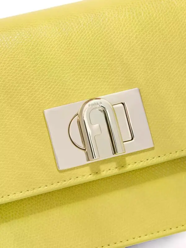 Furla 1927 Grained Leather Mini Bag - Yellow