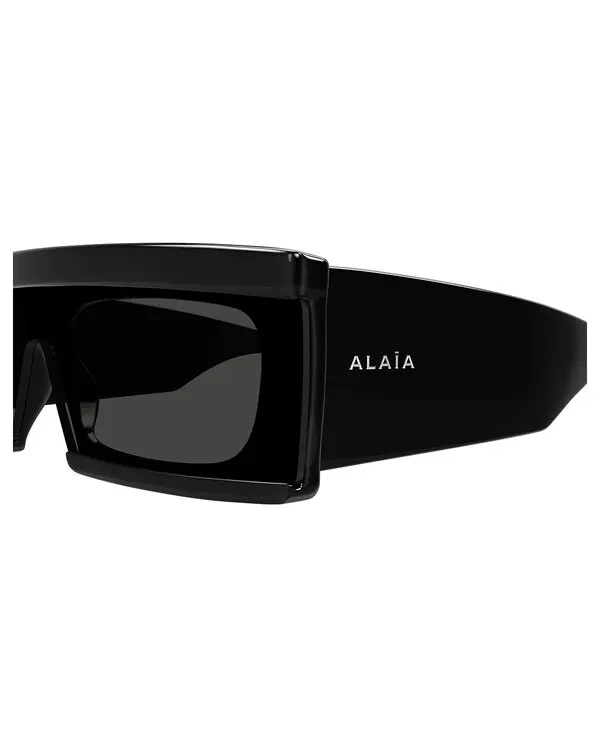 Alaïa 99mm Rectangular Sunglasses - Black