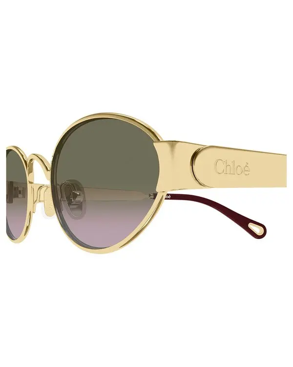 Chloé Oval Sunglasses, 54mm