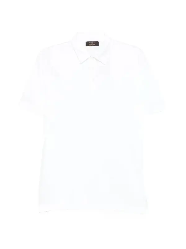 ZANONE Buttoned Polo Shirt - White
