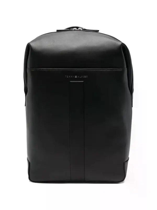 Tommy Hilfiger Embossed-logo Backpack - Black