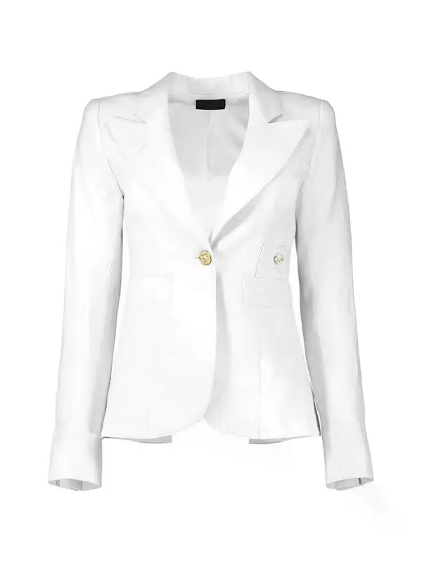 Smythe Single-breasted Duchess Blazer - White
