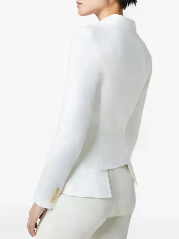 Smythe Single-breasted Duchess Blazer - White