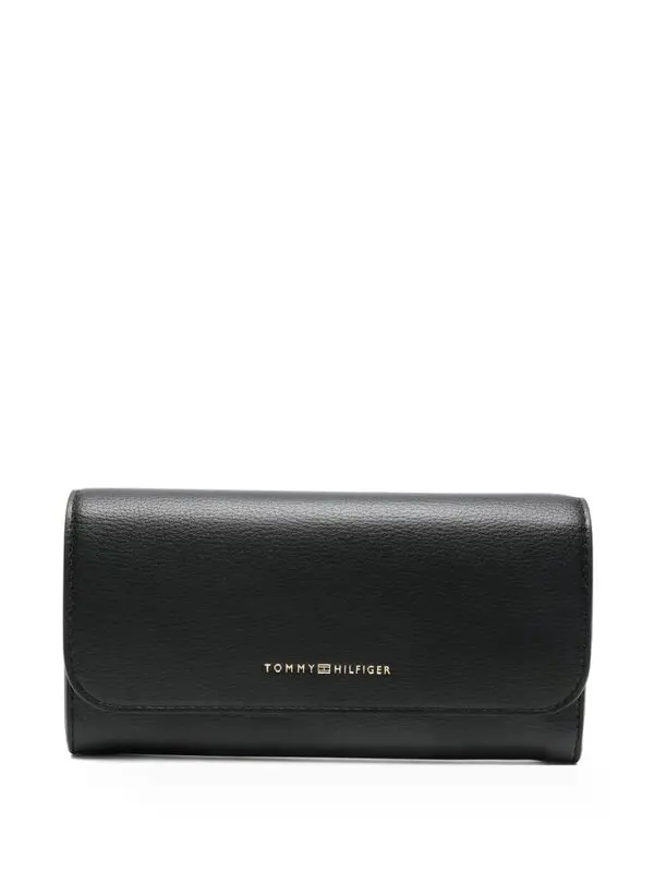 Tommy Hilfiger Flag Flap Wallet - Black