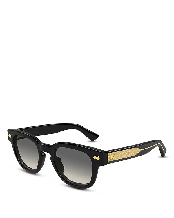 Bottega Veneta Round Sunglasses, 48mm - Black