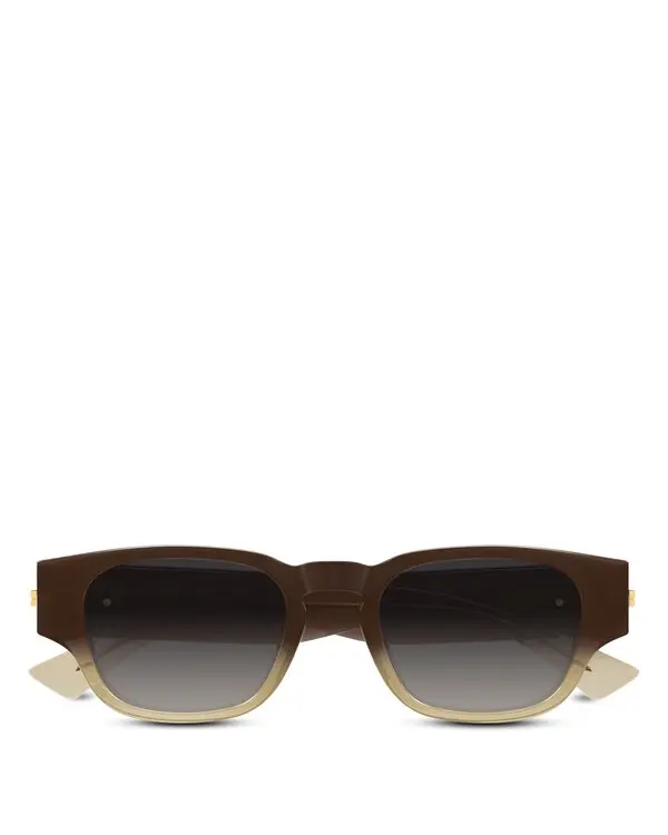 Bottega Veneta 51mm Round Sunglasses - Brown
